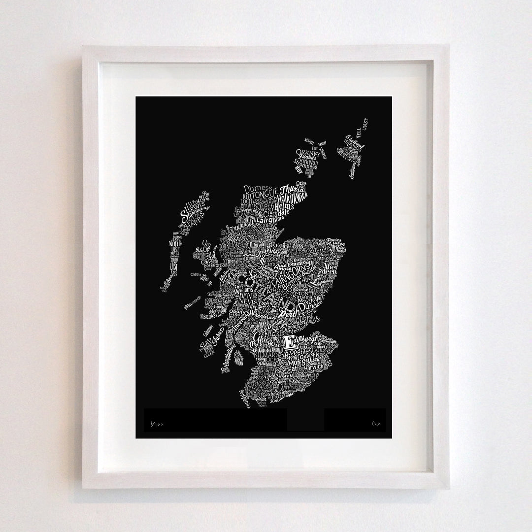 Scotland Type Map – Artefacteria
