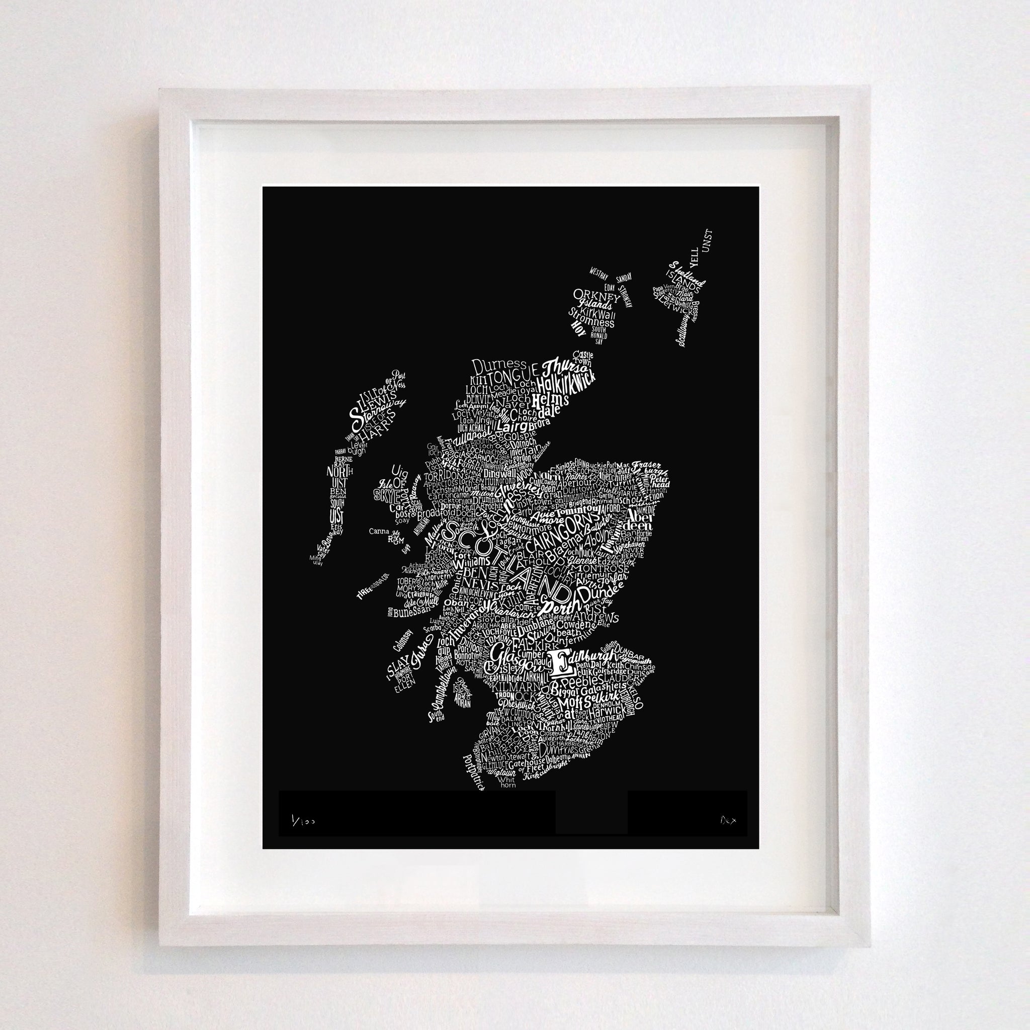 Scotland Type Map – Artefacteria